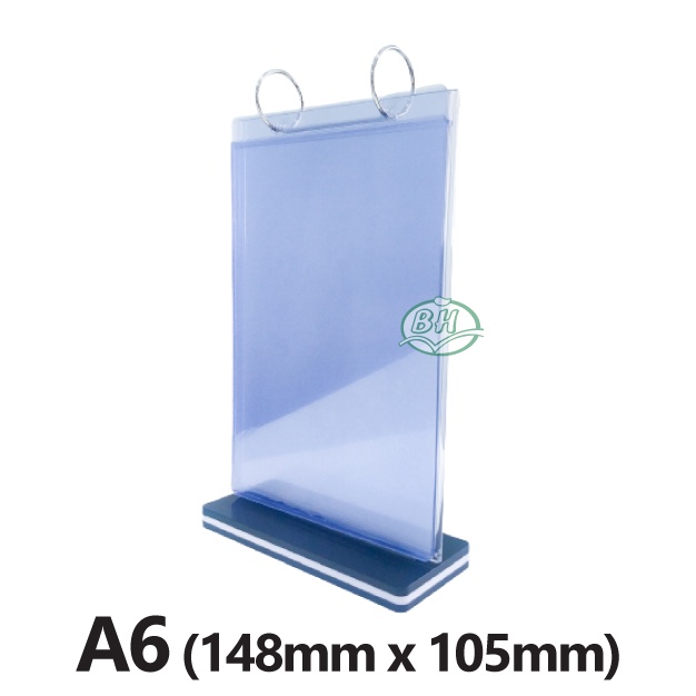 A4, A5 & A6 Size Flip Menu Stand, Display Stand with 6pcs Loose Leaf ...