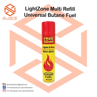 🔥Local Seller🔥 Light Zone Universal Butane Fuel Gas Refill 300ml ...