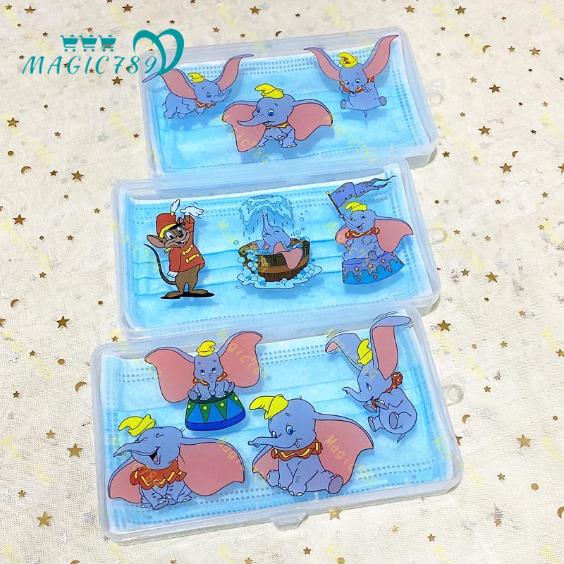 Magic789 Dumbo the Flying Elephant Storage Box for Mask Organizer Case ...
