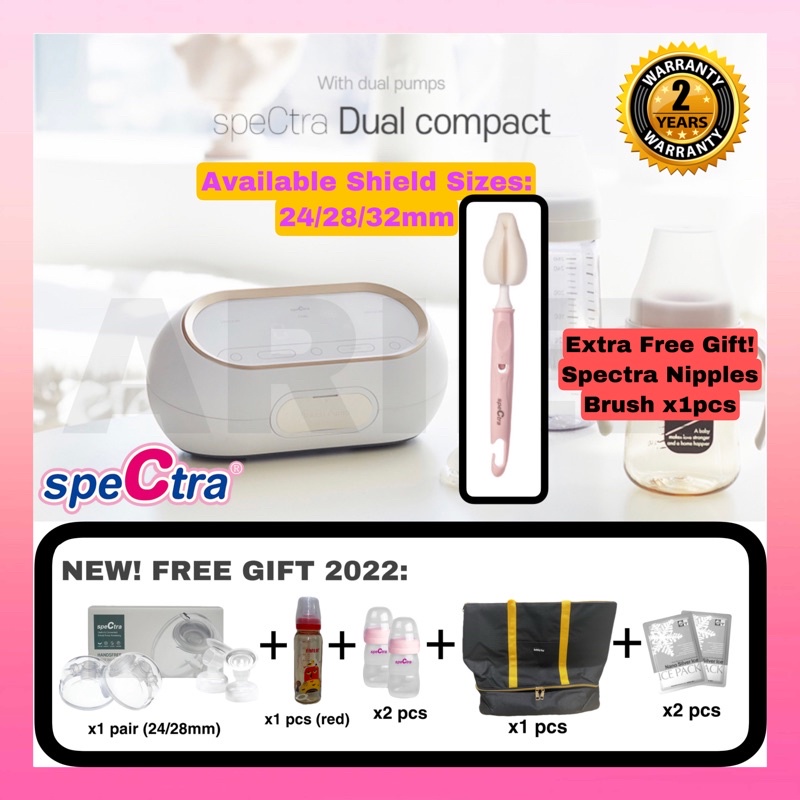 Spectra Dual Compact Breast Pump (24/28/32mm) | Shopee Singapore