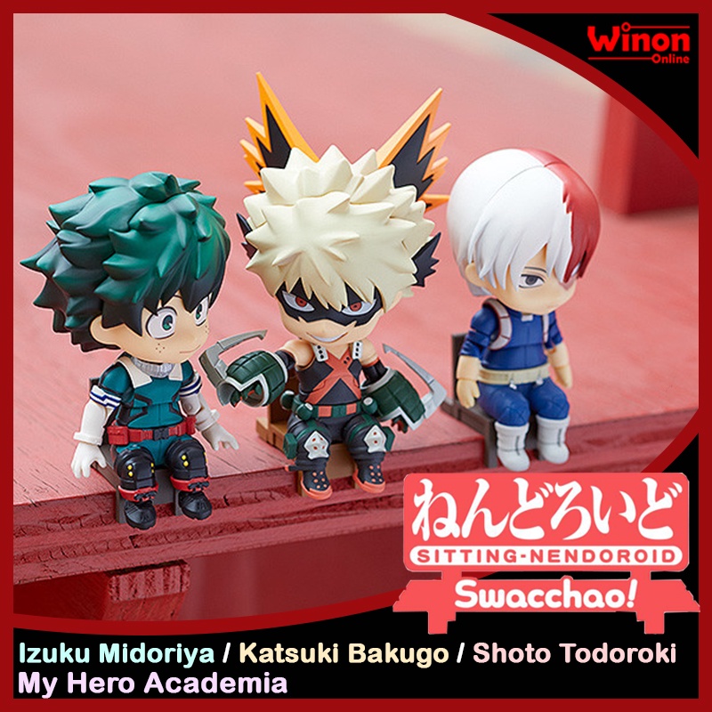Nendoroid Swacchao! Izuku Midoriya / Katsuki Bakugo / Shoto Todoroki My ...