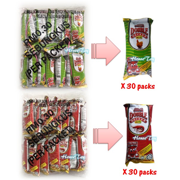 Mini Double Decker Chicken / Prawn 30 pack | Shopee Singapore