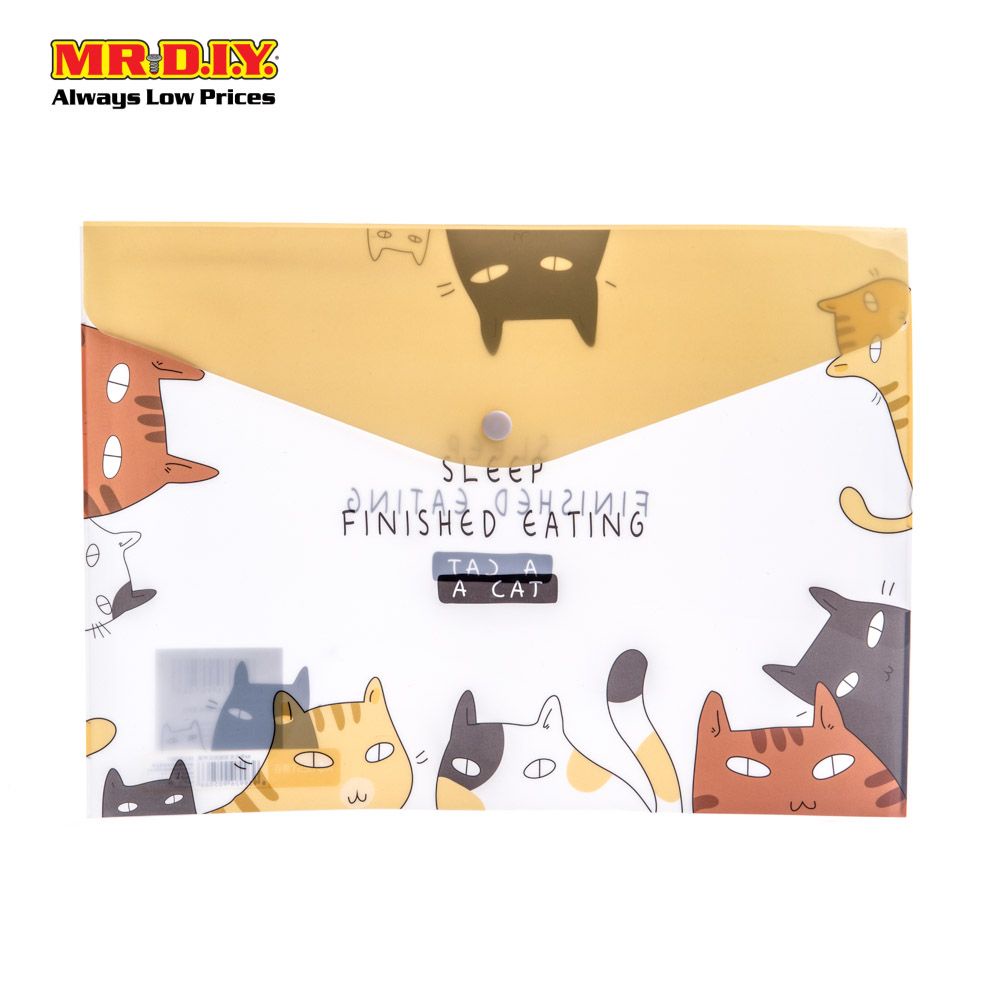 MR.DIY Plastic Envelope Holder Cat (A4) | Shopee Singapore