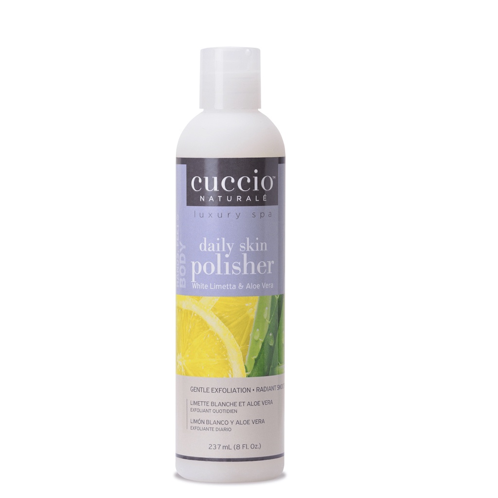 Cuccio White Limetta & Aloe Vera Daily Skin Polisher 8 oz ( Hand, Body ...