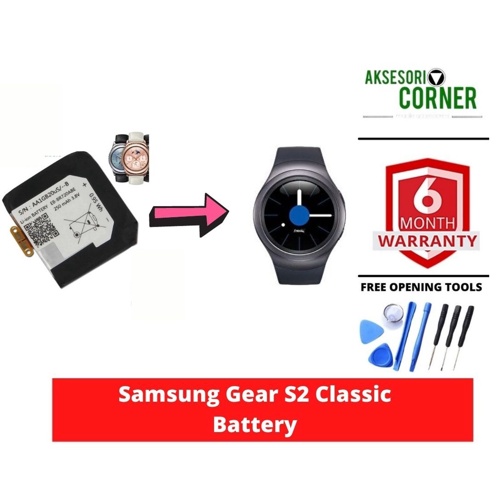 Samsung Gear S2 Classic EB-BR720ABE SM-R720 R720 /R732 Battery | Shopee ...