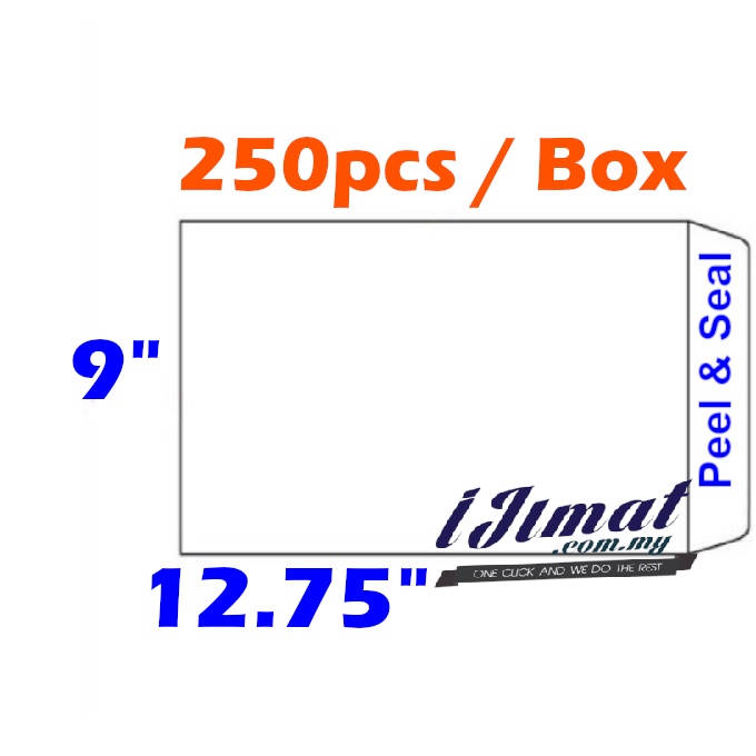 White Document Envelope 9′′ X 12.75′′ 9x12.75 9 x 12.75 9x13 9x12 A4 ...