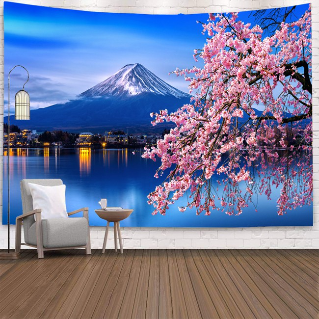 16 Styles Tapestry Mount Fuji Home Decor Festive Decor Wall Hanging ...