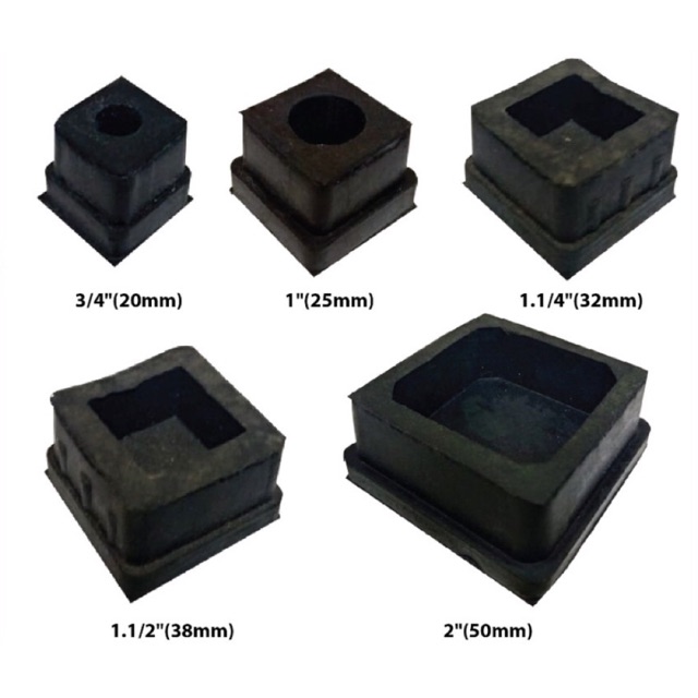 Square Inner Rubber Cap/Rectangular Table Leg Rubber (Inner) | Shopee ...