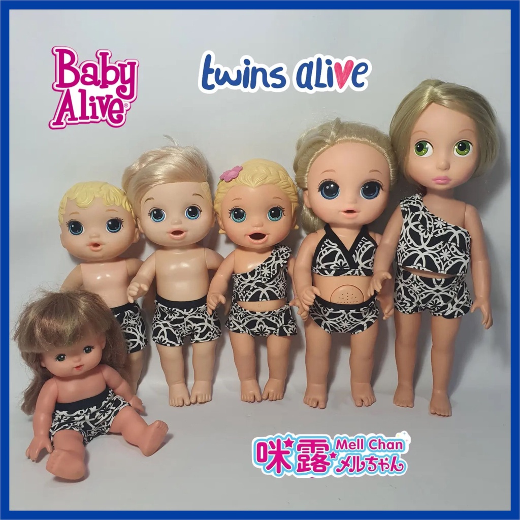 Baby Alive Animator MellChan Swimming Bikini Aymmetry Doll Clothes ...
