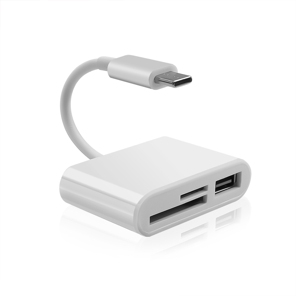 3in1 Type C To SD TF Card Reader OTG USB Hub Micro SD/TF Card Reader ...