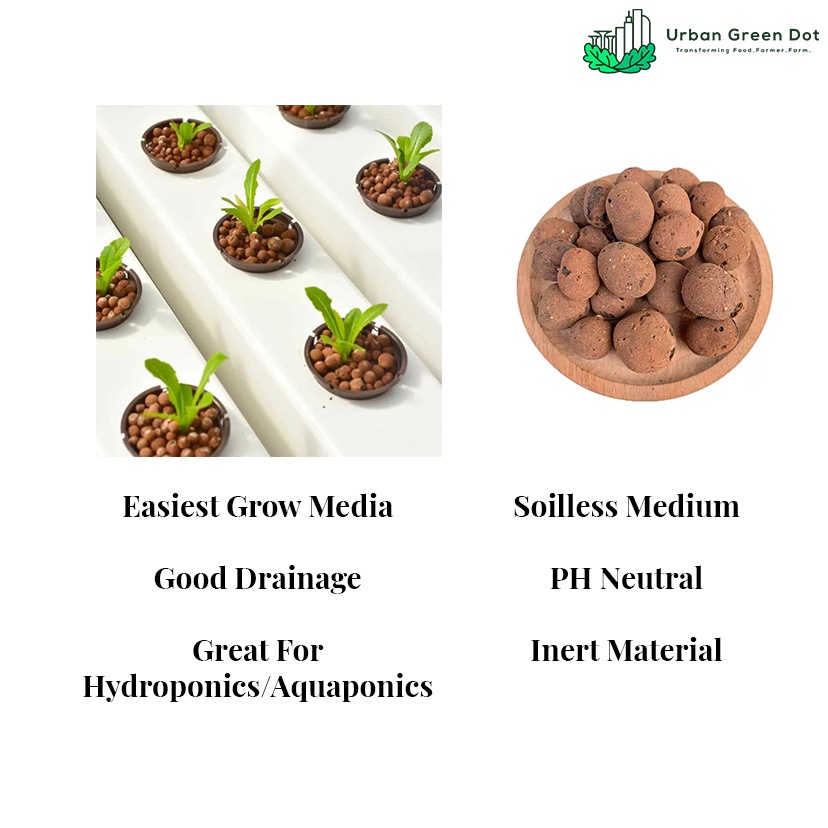 LECA Balls Hydroton Clay Pebbles for Hydroponics Aeroponics Aquaponics ...