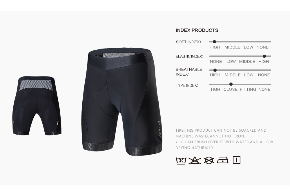 Santic Men Cycling Shorts Spring Summer Breathable Quick Dry MTB Road Bike Shorts Anti-slip Anti ...