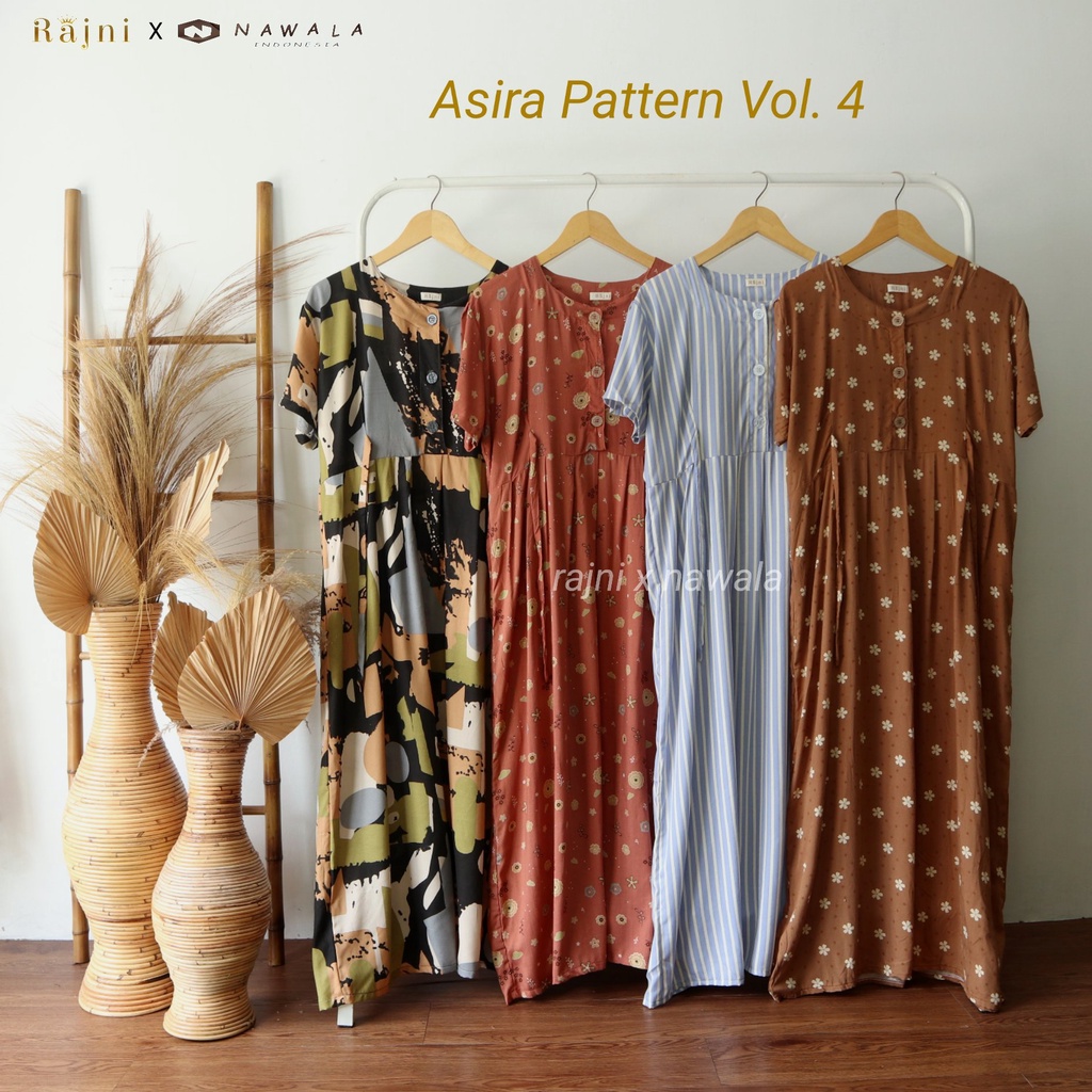 Home Premium Rayon Dress - Busui Button Daster - Home Dress Asira Motif ...