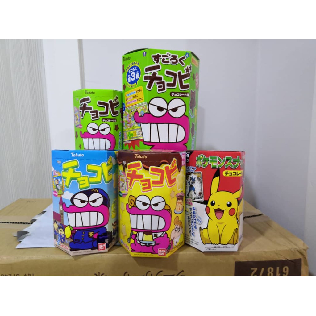 Japan Tohato Chocobi ShinChan snacks Japan Tohato Tohato Tohato Crayon ...