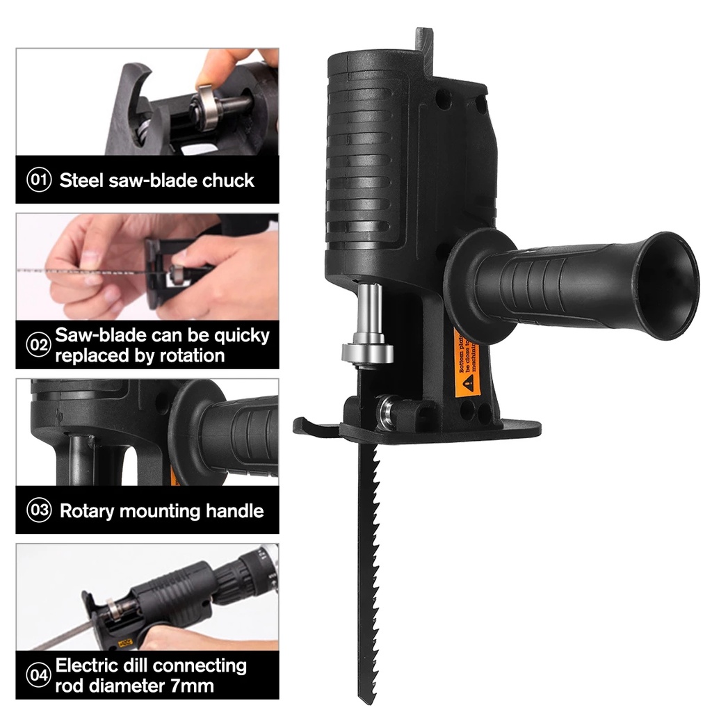 Hand Drill Jig Saw Adapter Power Electric Drill Convert Curve Saw ...