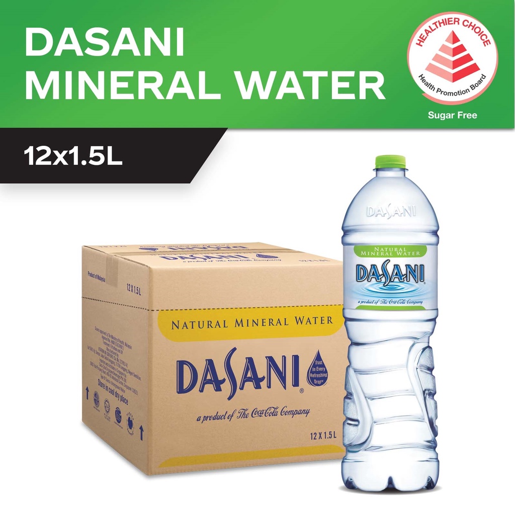 [1 Carton] Dasani Mineral Water (12x1.5L) | Shopee Singapore