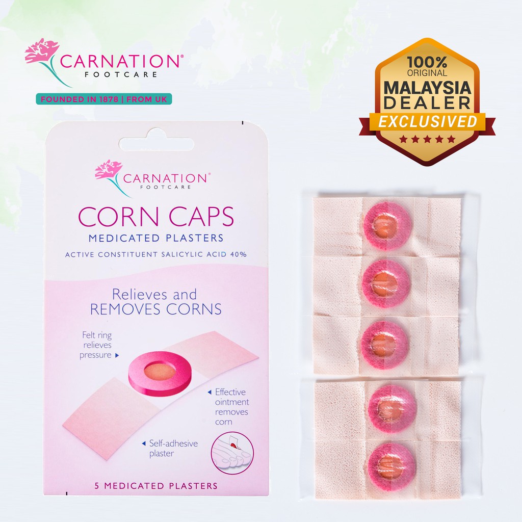 Carnation Footcare Corn Cap (5 Medicated Plaster) | Shopee Singapore