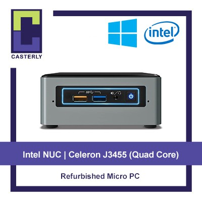 [Refurbished] Intel NUC Celeron J3455 (Quad Core) Tiny / Micro Desktop ...