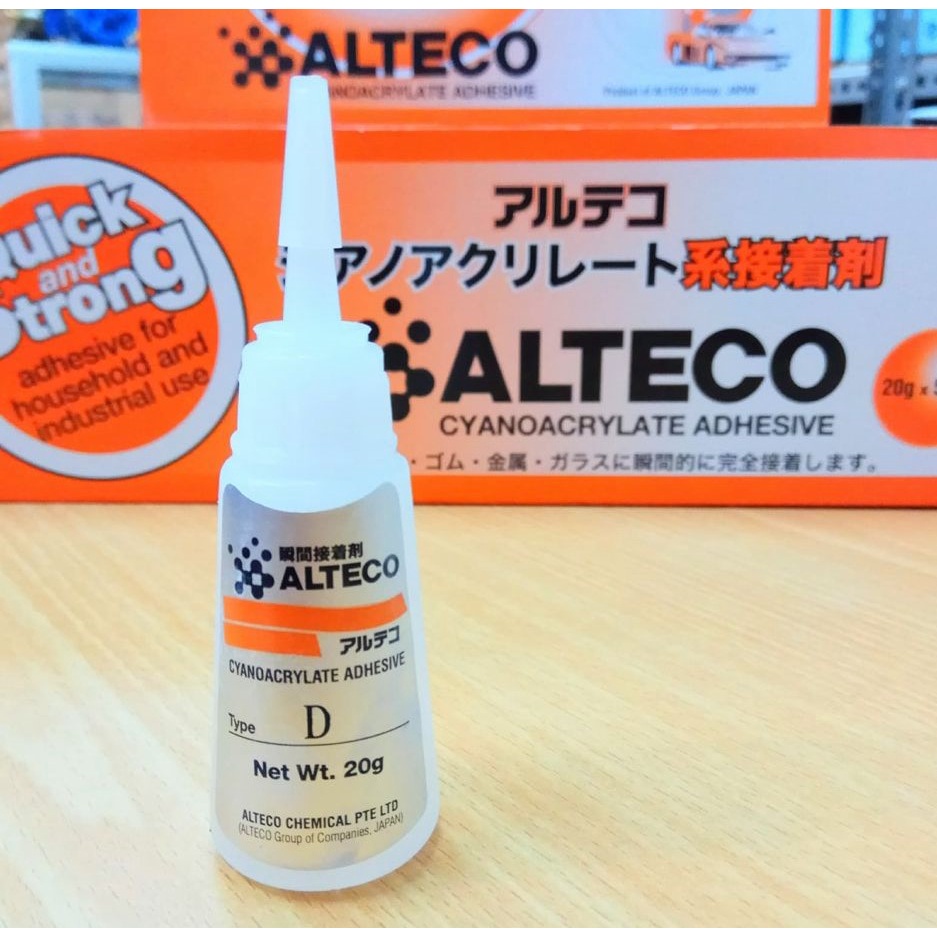 SG Seller Alteco Instant Super Glue Japan Cyanoacrylate Bottle for Acrylic | Shopee Singapore