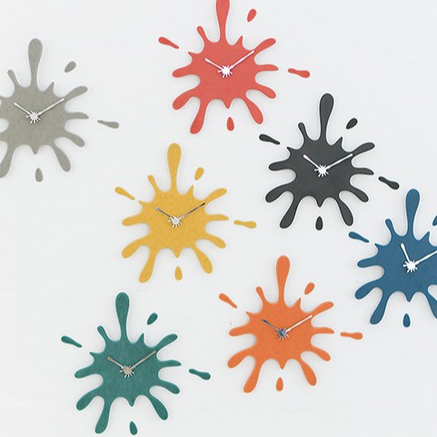 Lovehouse226 Eco color Board Unique Design Modern Wall Clock Interior ...