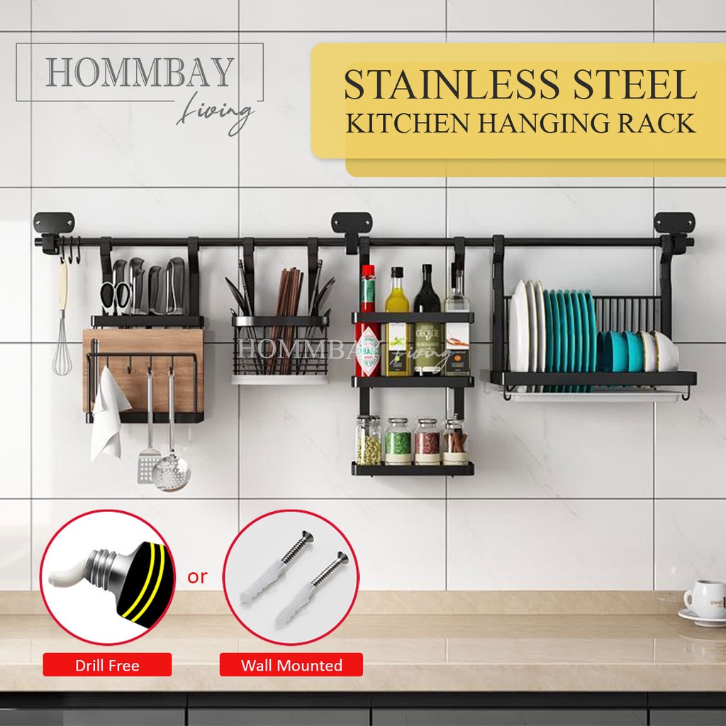 [ HOMMBAY Kitchens ] Stainless Steel Kitchen Shelf , Full Set Kitchen ...