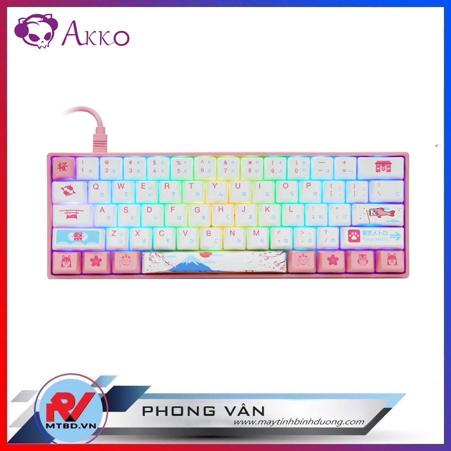 Akko 3061 World Tour Tokyo R2 RGB Mechanical Keyboard - Gateron switch ...