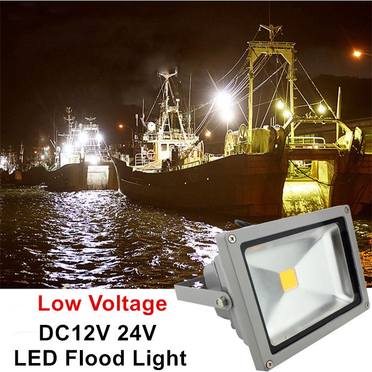 12V 24V LED Flood Light Waterproof 10W 20W 30W 50W Floodlight Lamp Safety LED Work light for ...