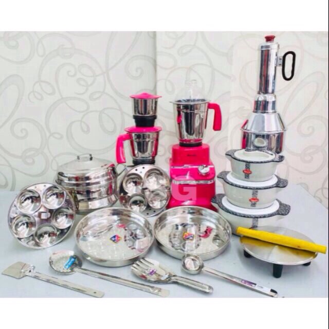 Combo Cookware Items With Idli Pot & Visalam Putu Kudam Set | Shopee ...
