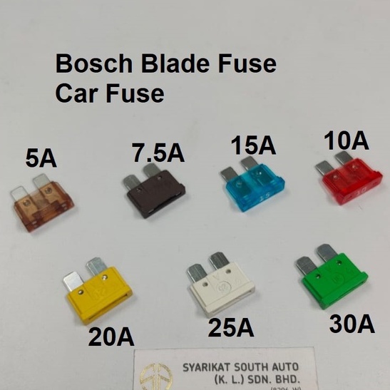 Car Fuse Blade 5A 7.5A 10A 15A 20A 25A 30A 5AMP 7.5AMP 10AMP 15AMP ...