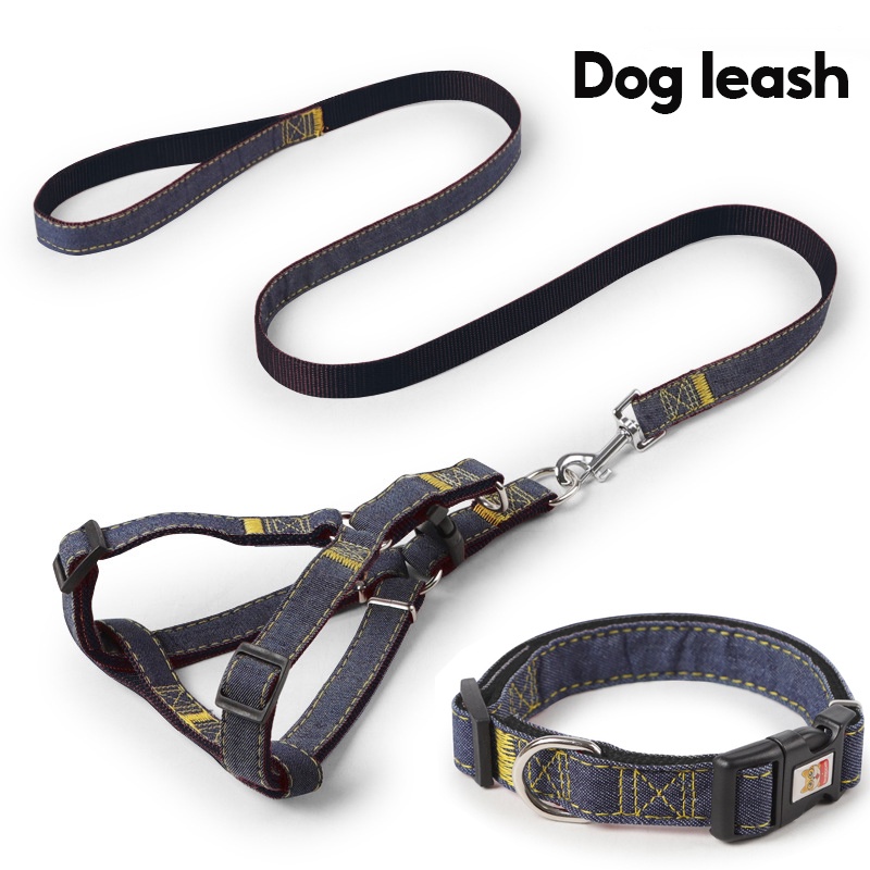 (SG)EmmAmy Canvas vest Dog leash large dog leash | Shopee Singapore