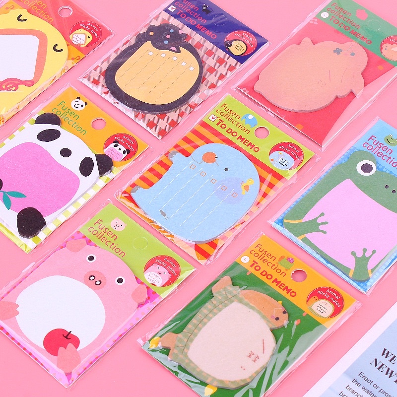 Cute Animal Note Paper Record Sticky Note Memo School Office Supplies ...