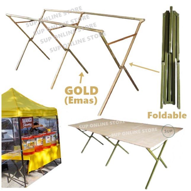 25mm Night Market Foldable Table(SILVER) / Pasar Malam Kaki Meja Lipat ...