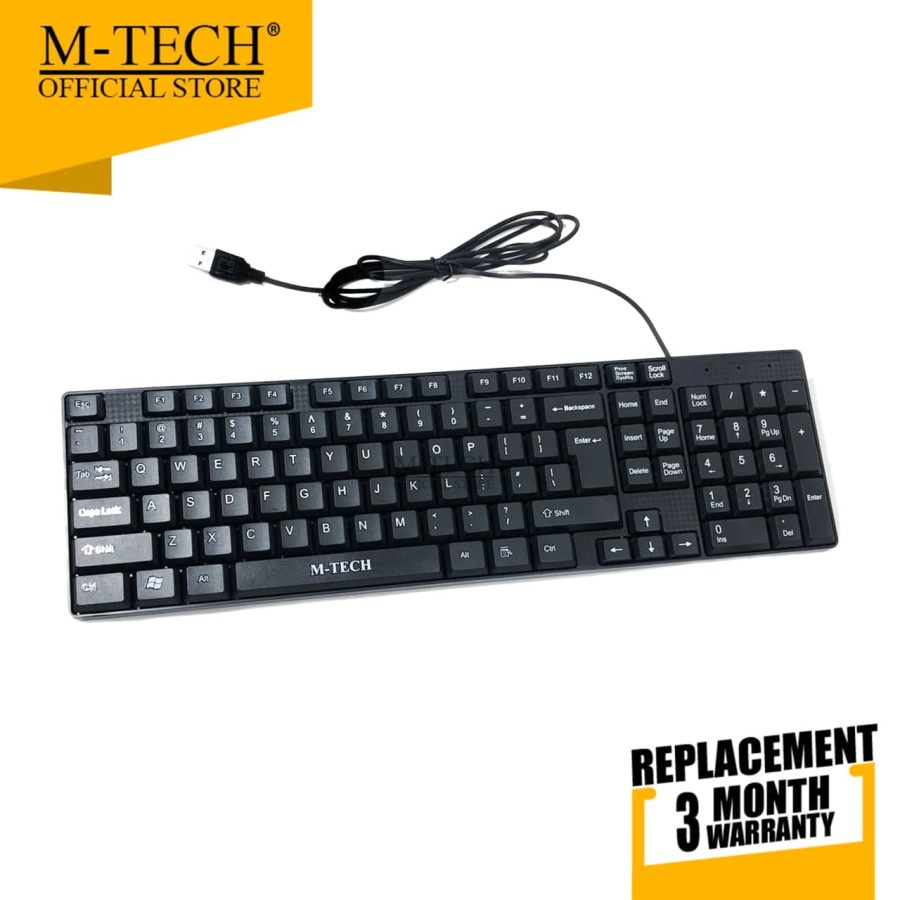 M-tech USB Standard Keyboard | Shopee Singapore