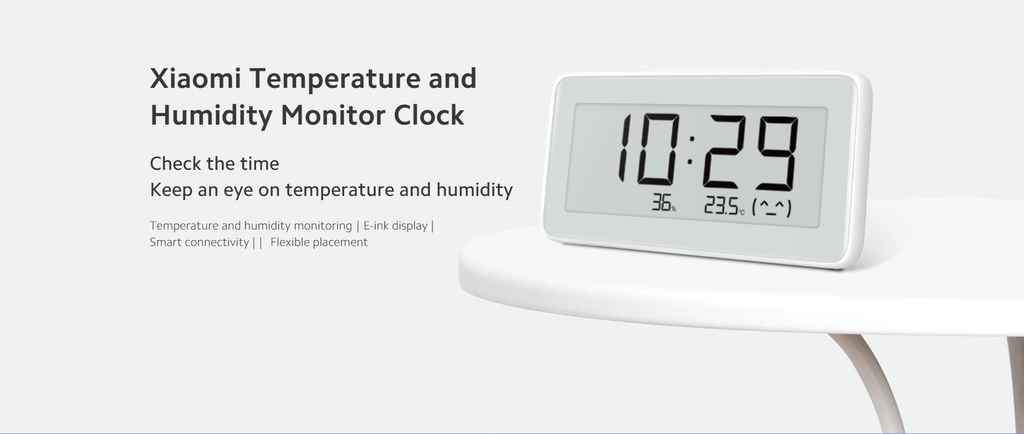 Xiaomi Mi Temperature and Humidity Monitor Clock | Shopee Singapore