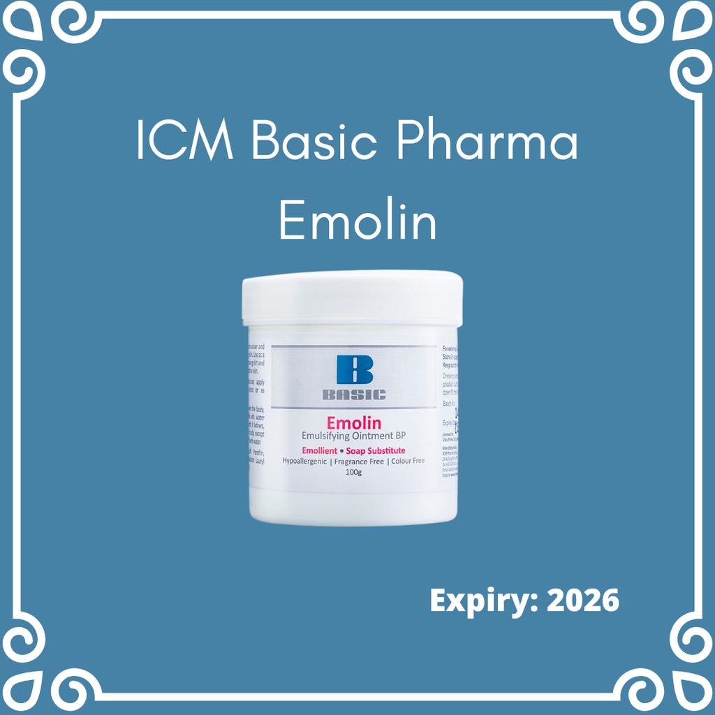 ICM Basic Pharma Emolin 100g - Expiry 2026 | Shopee Singapore
