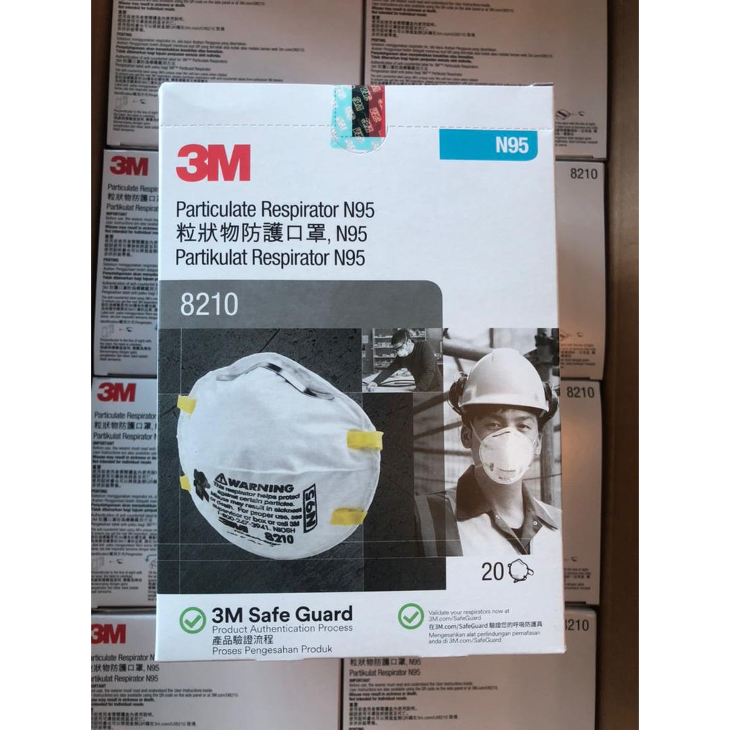 3M N95 PARTICULATE RESPIRATOR - 8210 ( BOX OF 20 PIECES) | Shopee Singapore