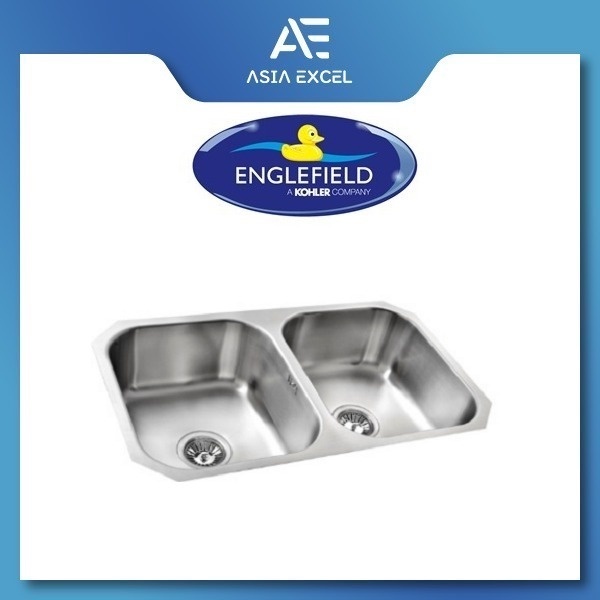 ENGLEFIELD UM-0002 78CM DOUBLE BOWL STAINLESS STEEL UNDERMOUNT KITCHEN ...