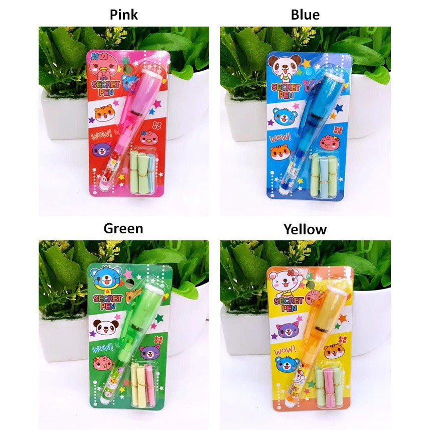 🖊💡 Magic Secret Pens 💖 Kids Party Favors 💖 Goodie Bags Birthday Pack 💖 ...