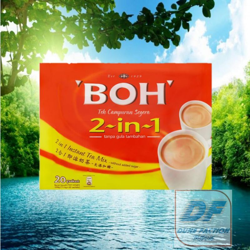 BOH 2 IN 1 Instant Milk Tea NO SUGAR (20s x 11.5g) | Shopee Singapore