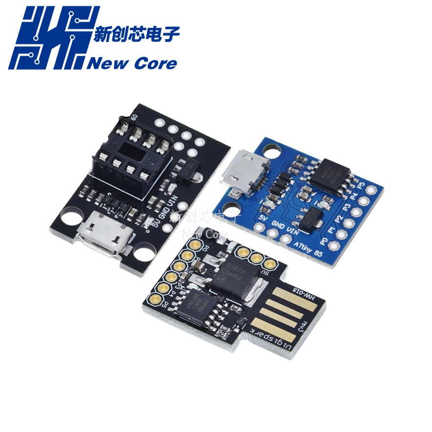 ATTINY Black Development Board 85 Module For Arduino IIC I2C USB ...