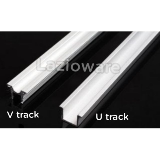 Aluminium top "U" track and bottom "V" track rail for sliding door ...