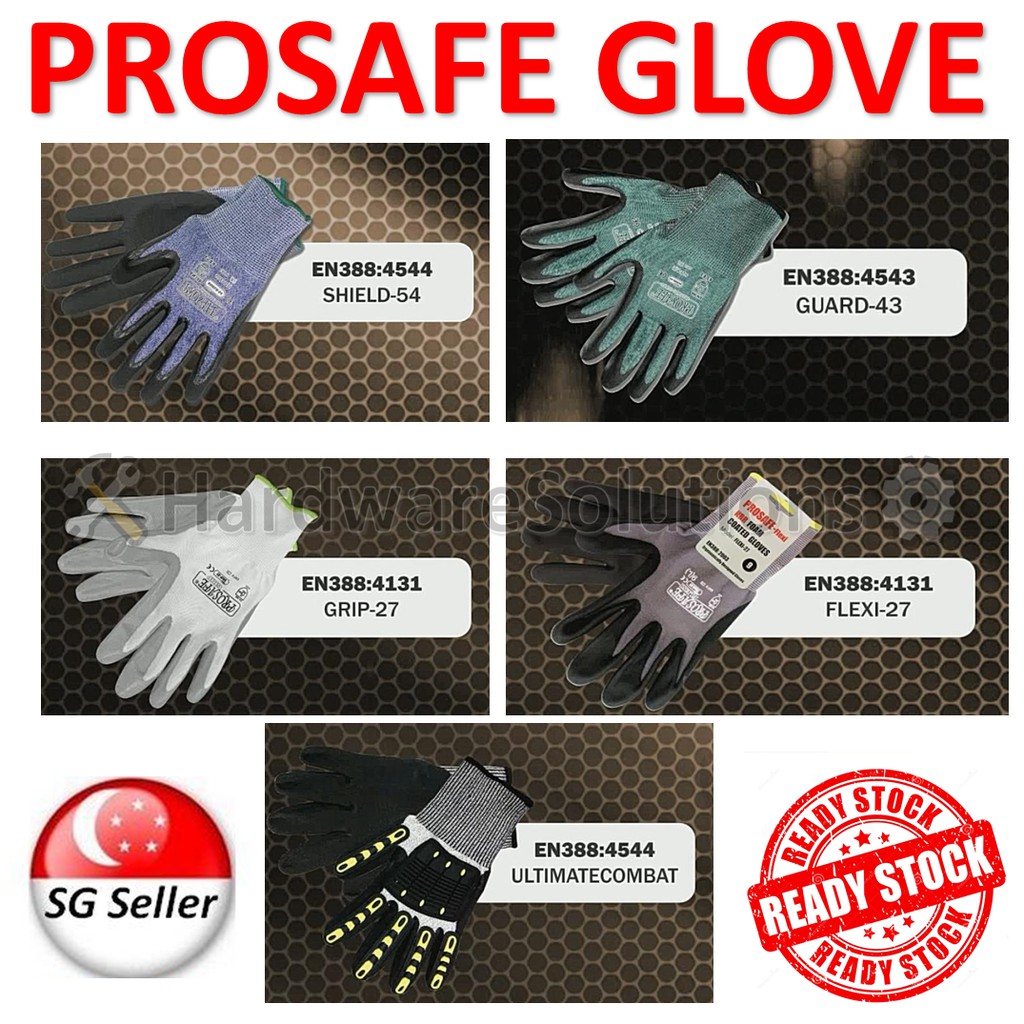 Prosafe Flexi Foam Coated Gloves Anti Cut Resistant High Protective ...