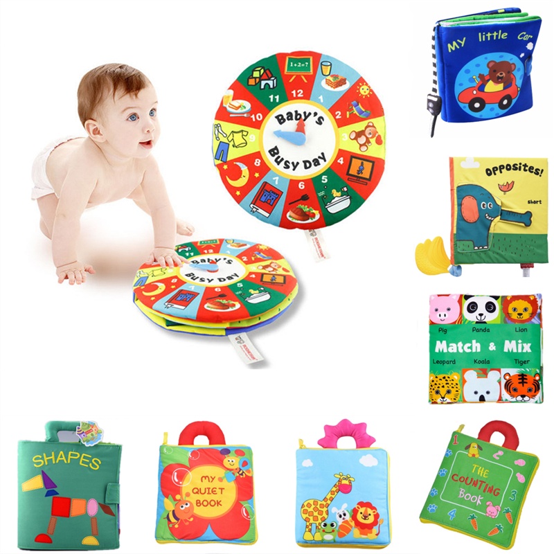 Baby Cloth Book Quiet Books Busy Book Soft toys Sensory Touch and Feel ...