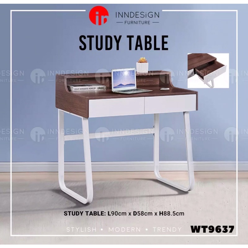 Study Table / Study Desk With Drawers (Free Installation ) | Shopee Singapore