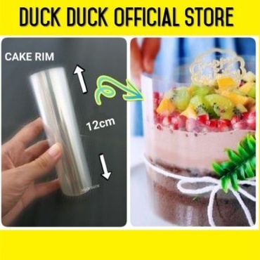 High Transparent Cake Rim HARD 12cm × 300cm 高款透明蛋糕围边(硬的) | Shopee Singapore