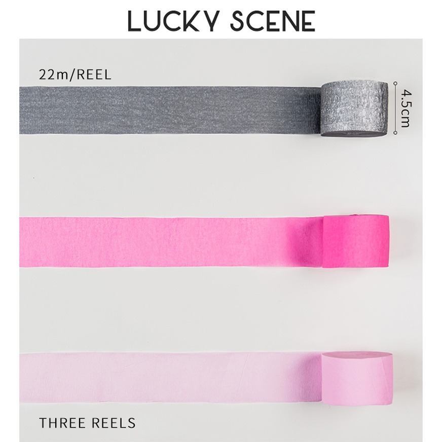 Colored Crepe Paper Garland Fold Paper Roll Ribbon Birthday Background ...