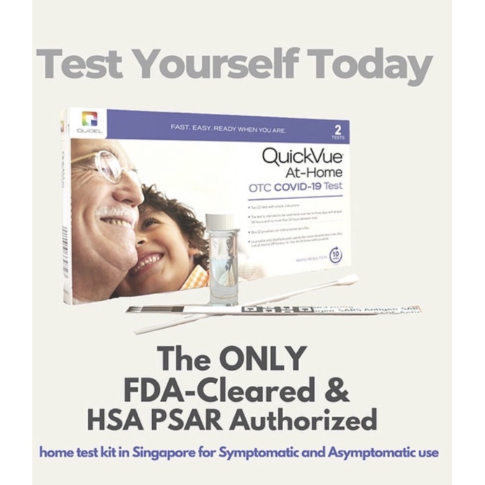 QUIDEL QuickVue COVID-19 ART Self-Test Kit 2S | Shopee Singapore
