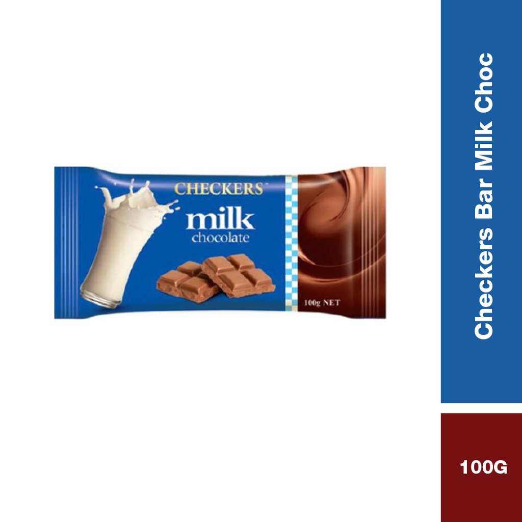 Checkers Bar Milk Choc (100g) | Shopee Singapore