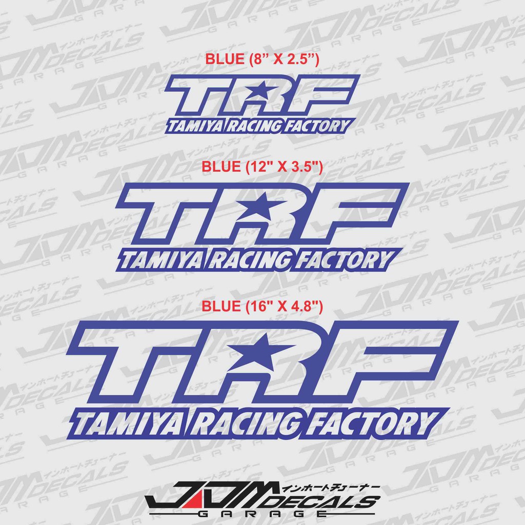 Tamiya Racing Factory Vinyl Sticker | Shopee Singapore