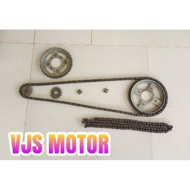 Gear set front rear and chain CBR 150R PNP All New CBR 150 and VERZA ...